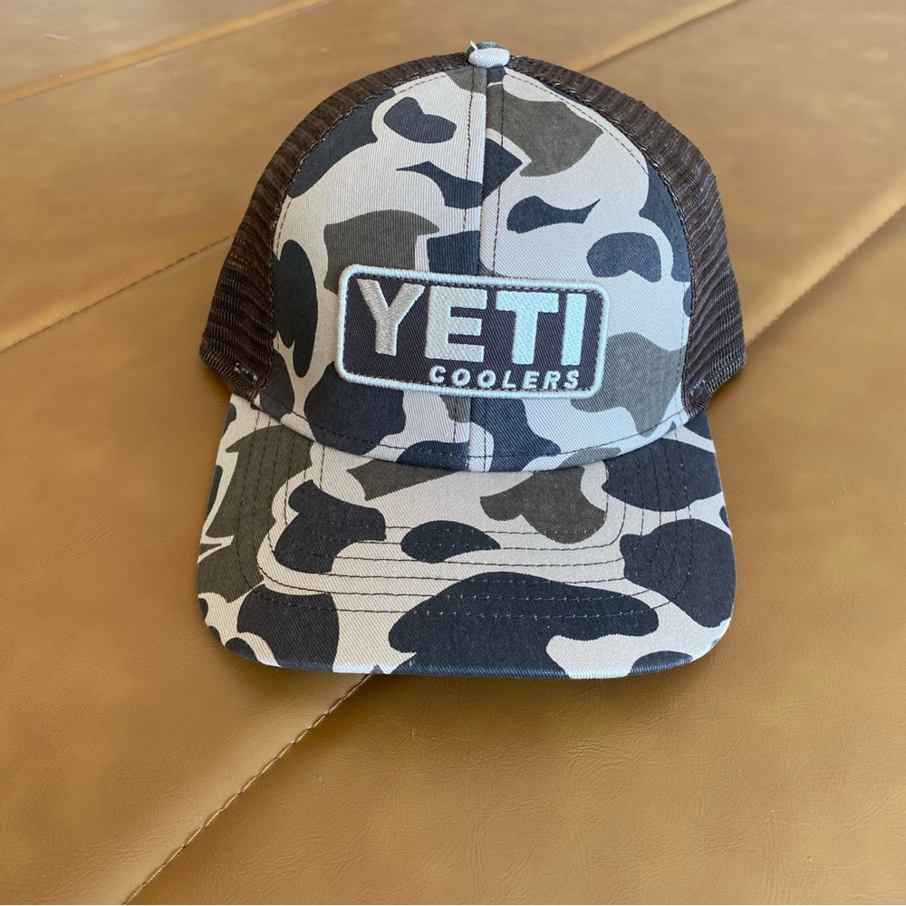 Yeti Coolers Camo Mesh Hat With Patch - Gem